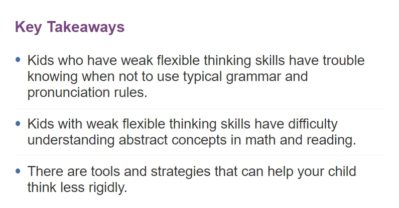 6 ways Flexible Thinking Weakness impact your kid at school – EXECUTIVE ...