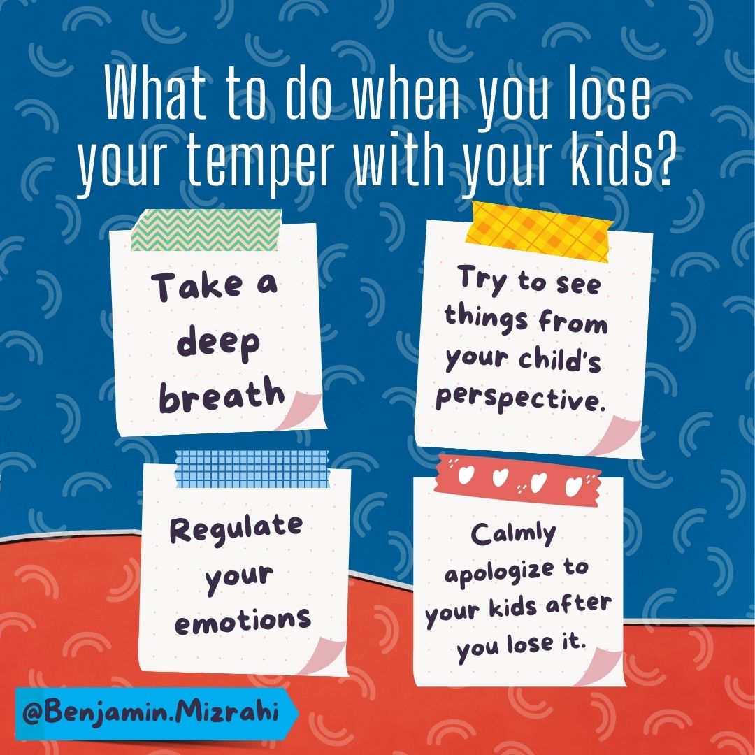 Losing Your Temper with your Kids – EXECUTIVE FUNCTIONS COACHING